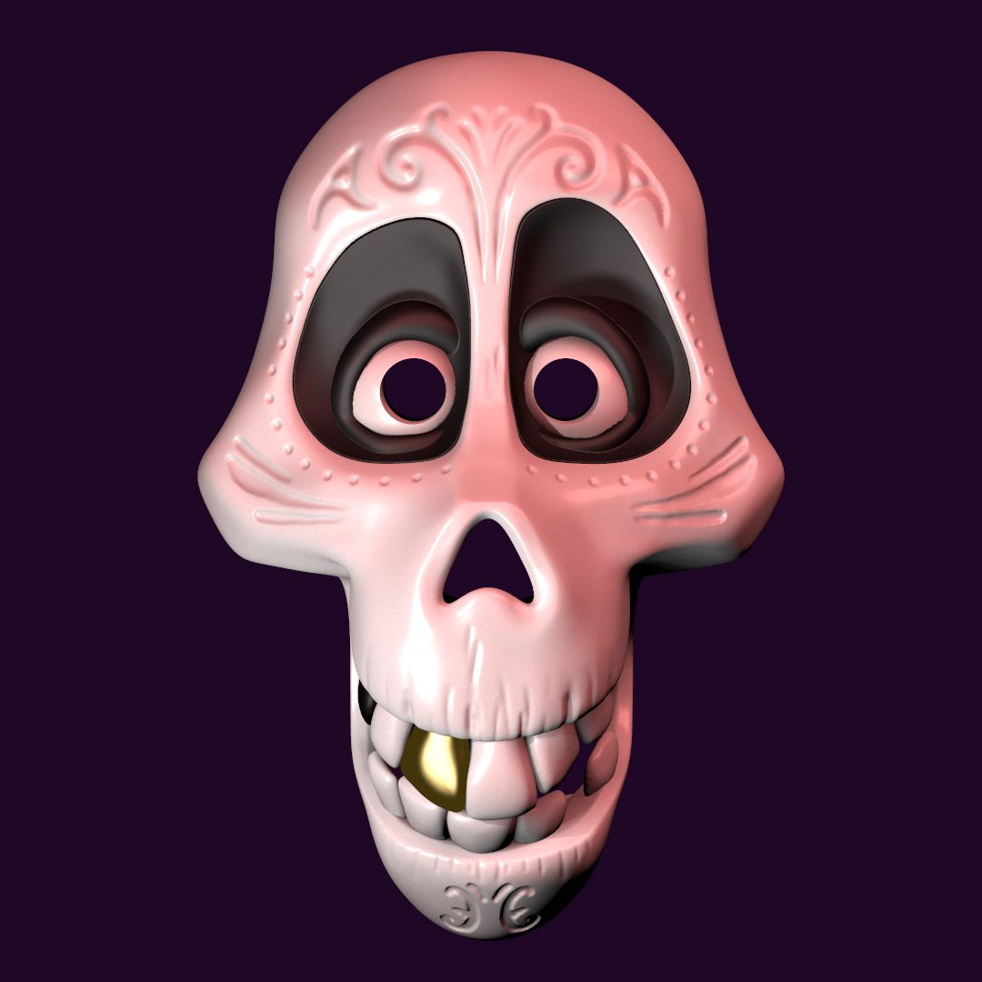 HECTOR RIVERA SKULL MASK HALLOWEEN - COCO | 3D models download ...