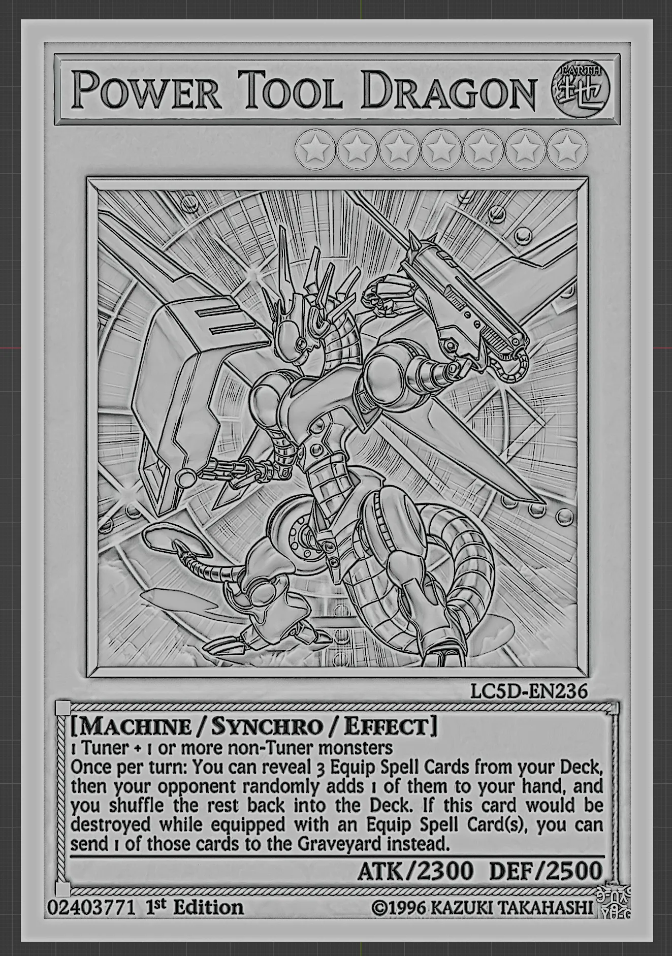 Other STL Download - Power Tool Dragon - yu-gi-oh!by Wsonuchiha3D