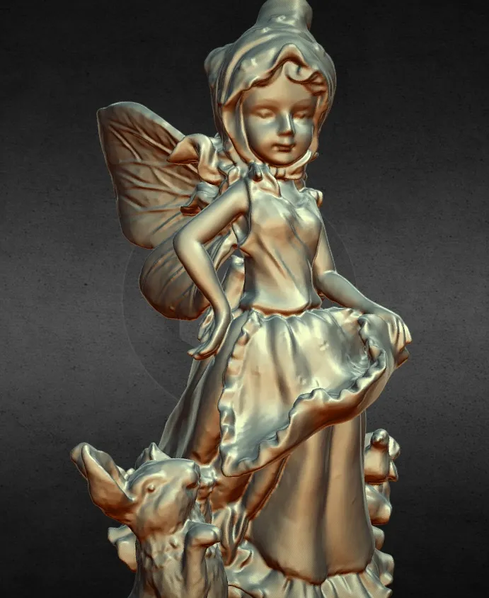 Home Decorations & Ornaments STL Download - angel with rabit spring ...