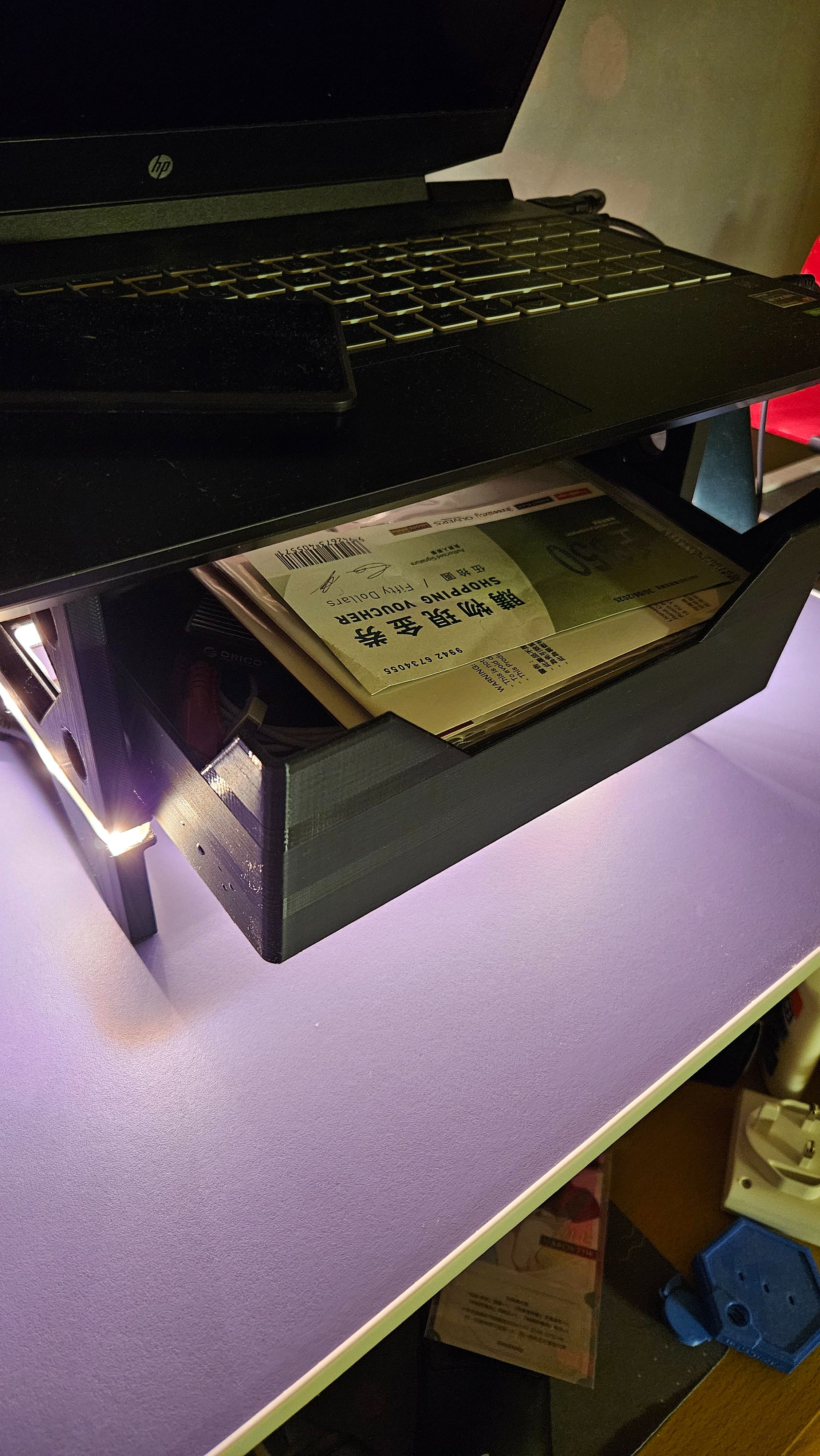 MULTIFUNCTION STANDS WITH STORAGE AND LED LIGHT STRIP | 3D models ...