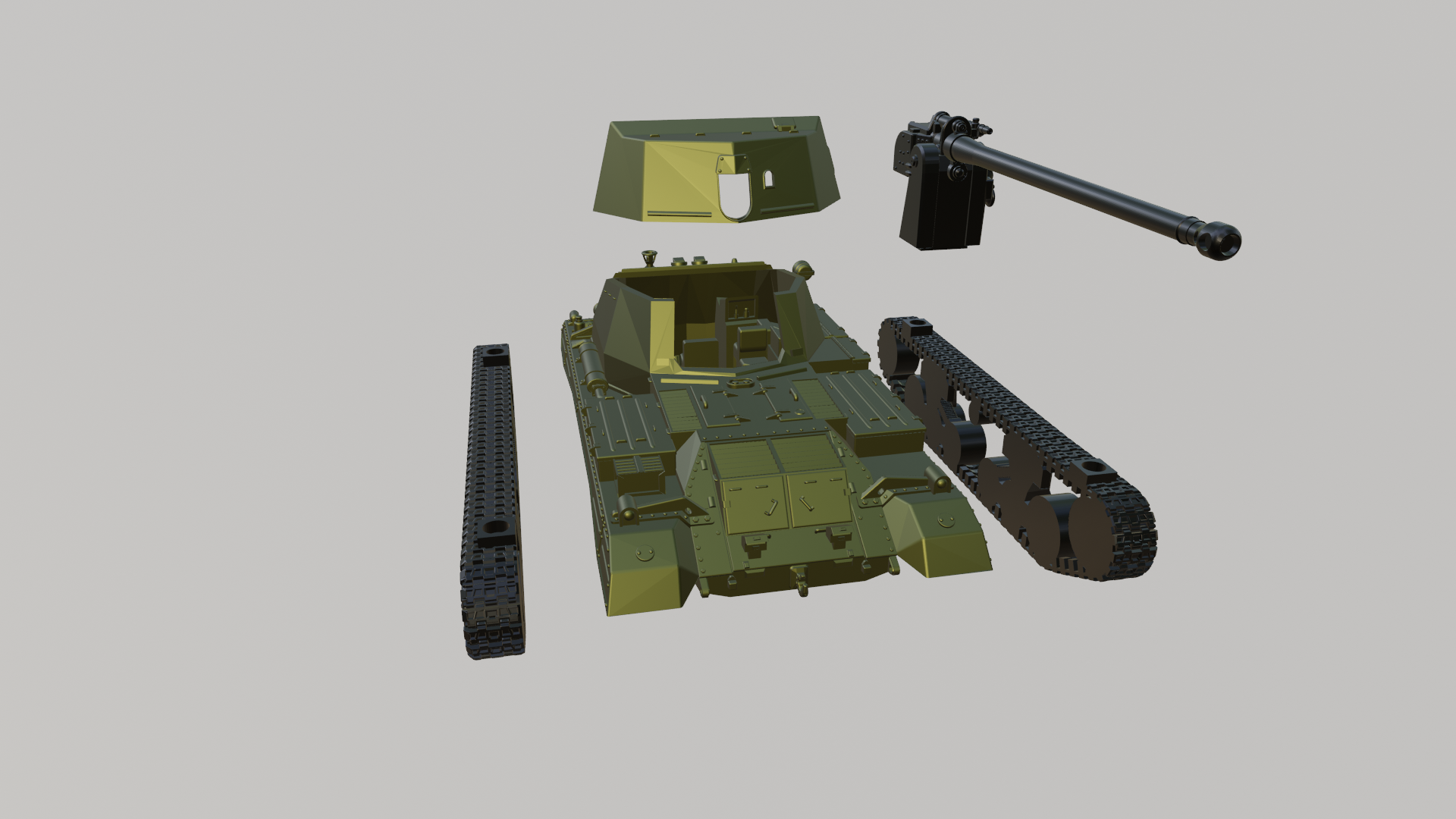 Archer, Self Propelled 17 Pdr Anti-tank gun (UK, WW2) | 3D models ...