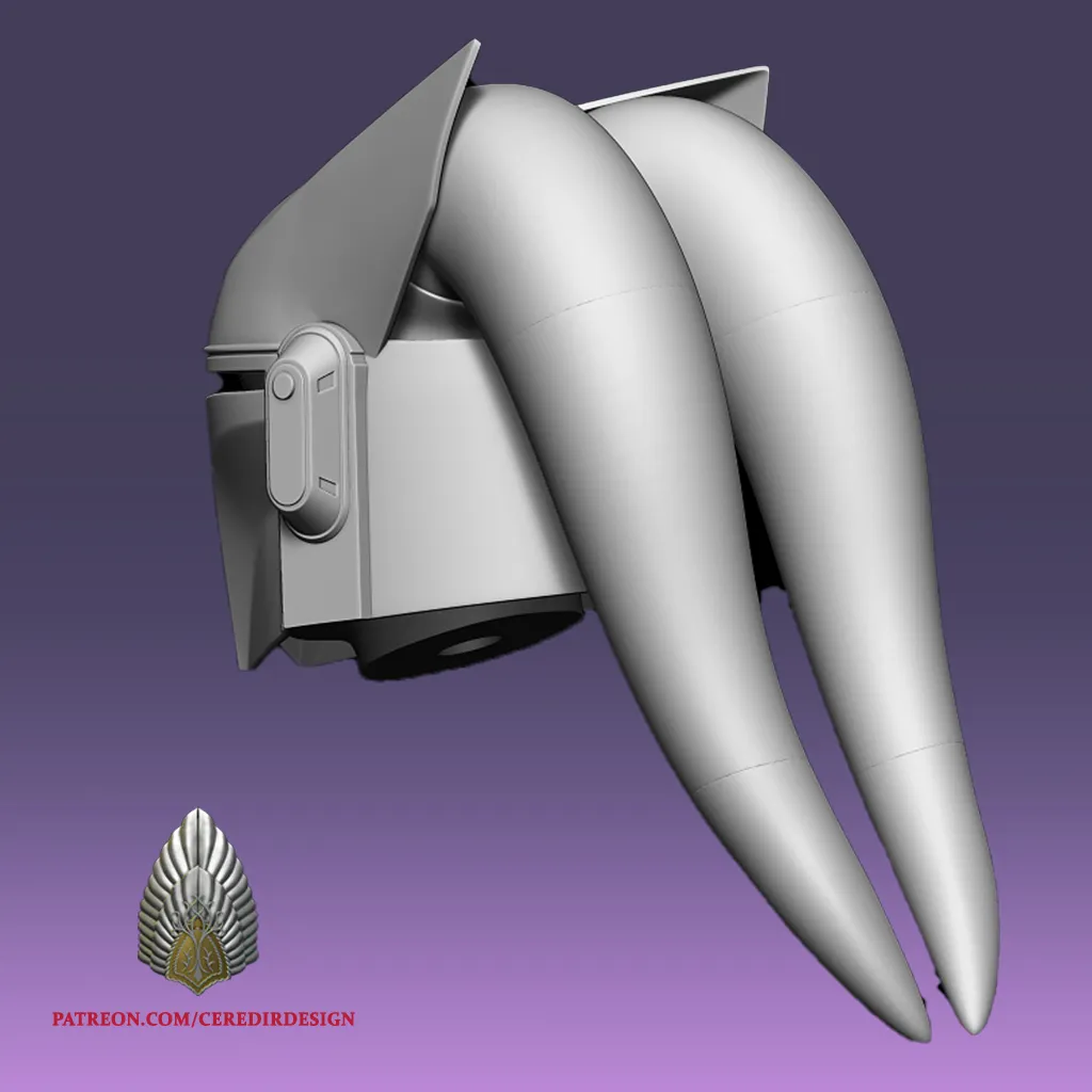 Other STL Download - Mandalorian Ryloth Twilek Helmet 3d digital ...
