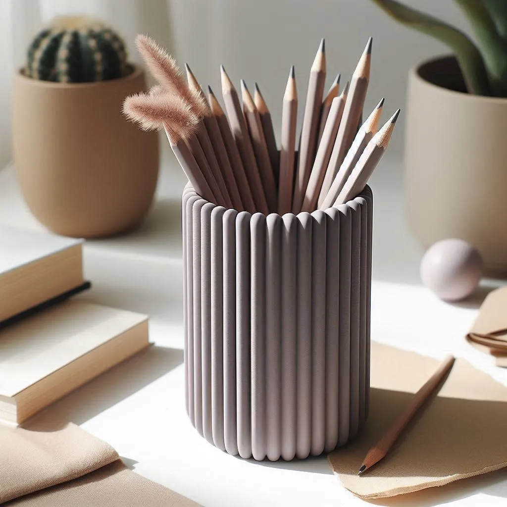 Stationery & Learning Tools STL Download - Modern designed Ribbed ...