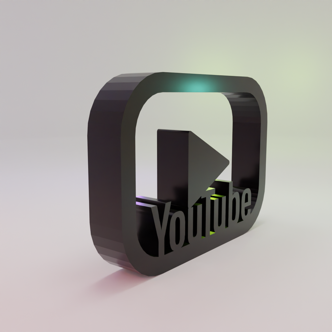 Signature Youtube Decorative | 3D models download | Creality Cloud