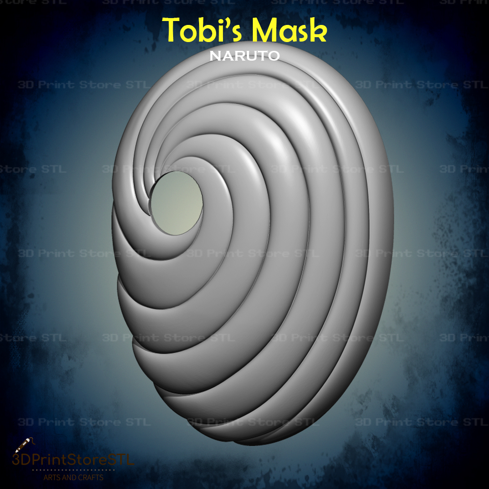 Tobi Mask Cosplay Naruto - STL File | 3D models download | Creality Cloud