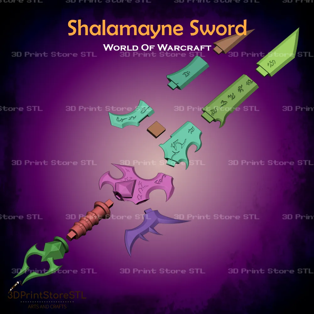 Cosplay STL Download - Shalamayne Sword Cosplay World Of Warcraft - STL ...