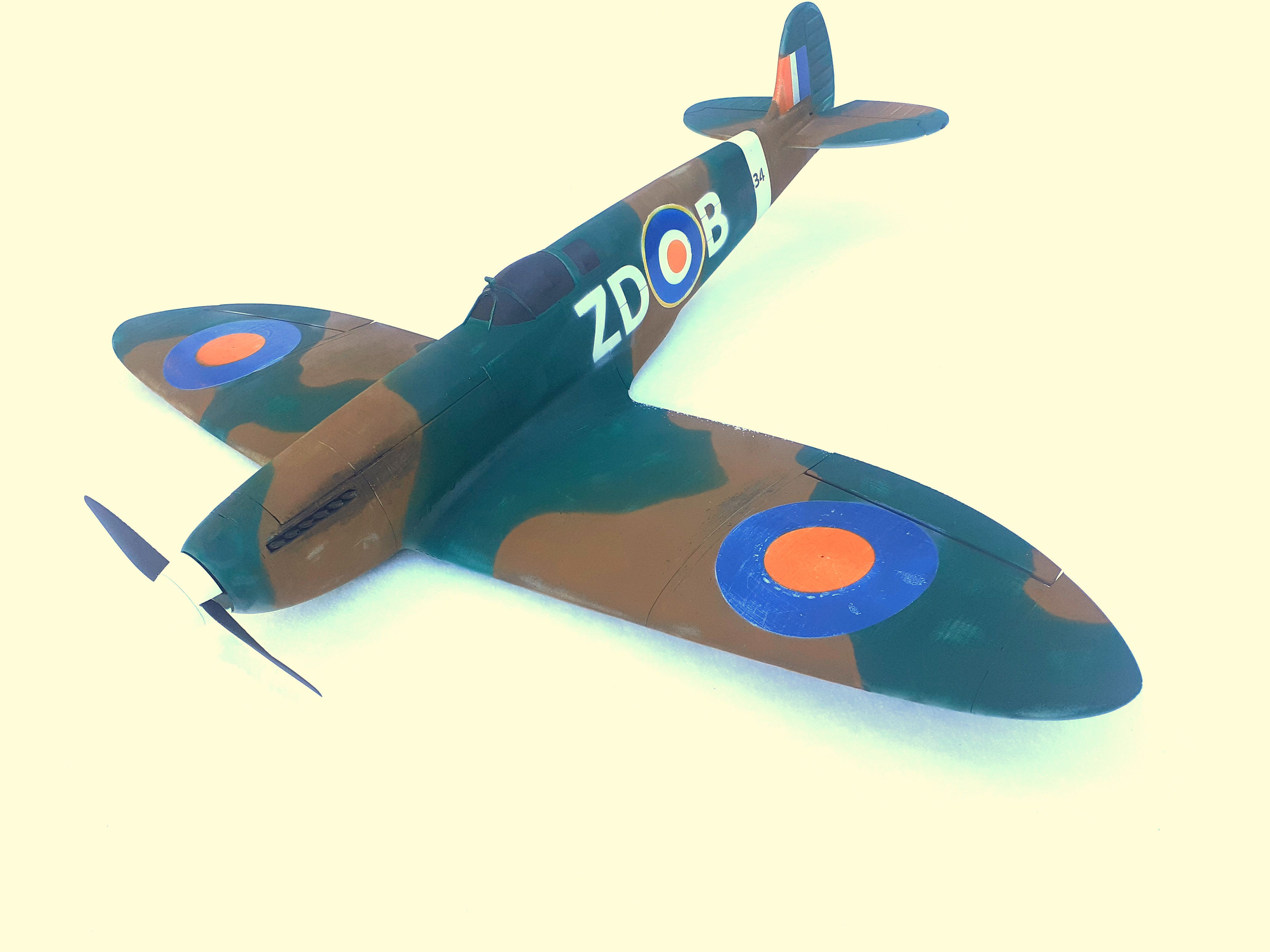 Flying RC control Spitfire Mk. IX - wingspan 1000 mm. | 3D models ...