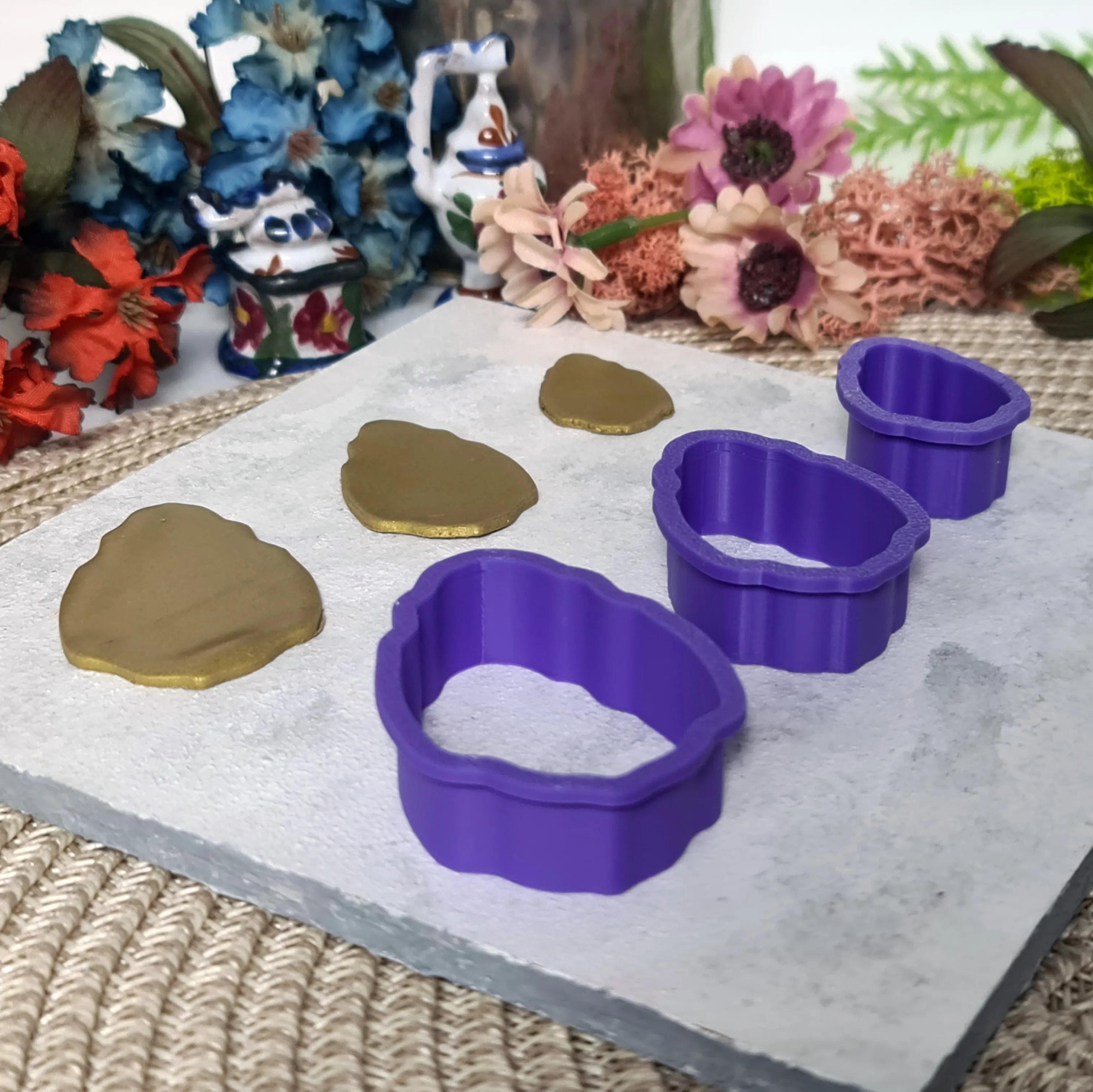 Ovoid earring or necklace cutter models for polymer clay | 3D models ...