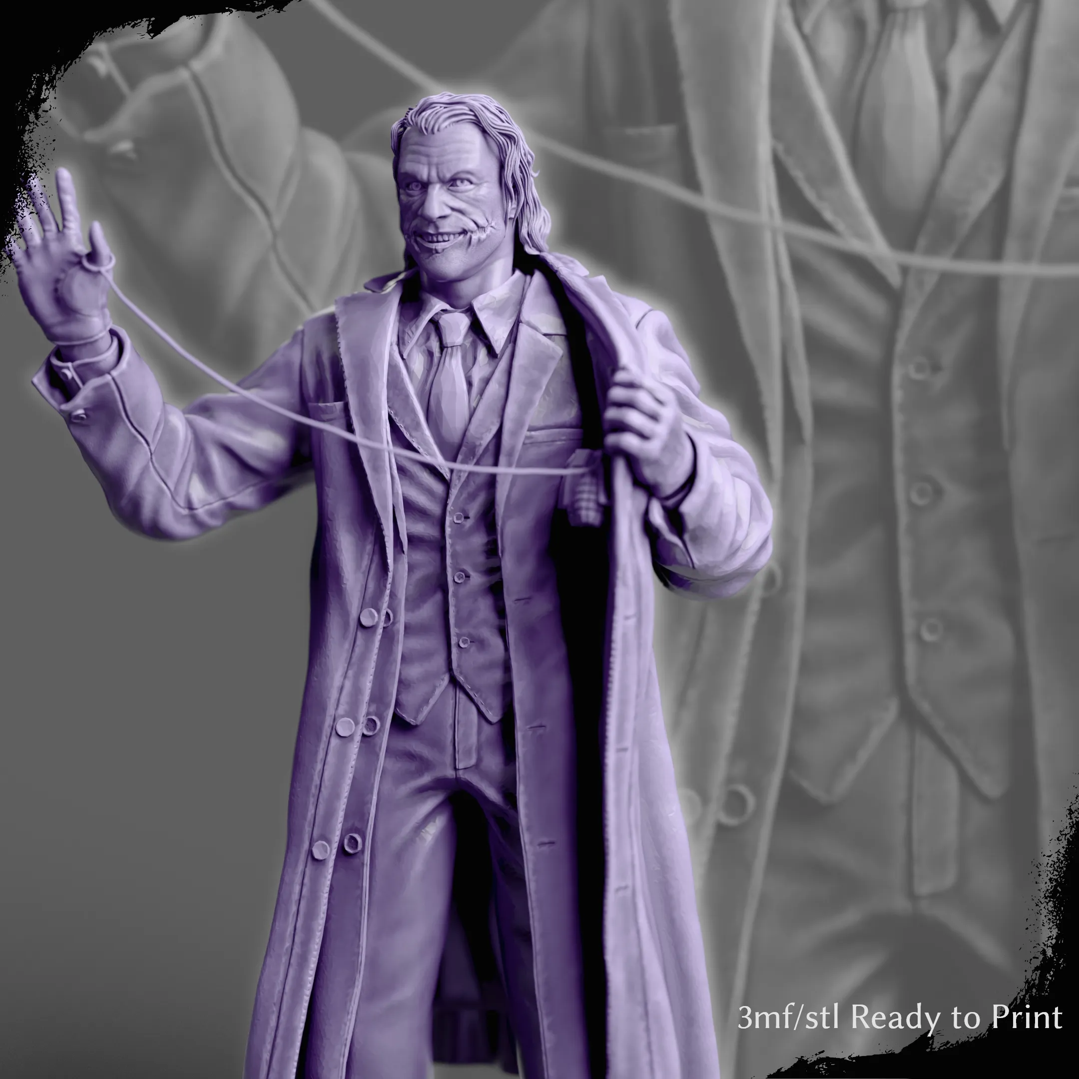 3D Printer Files | 3MF File | The Joker Sculpture Multi-Parts – The ...