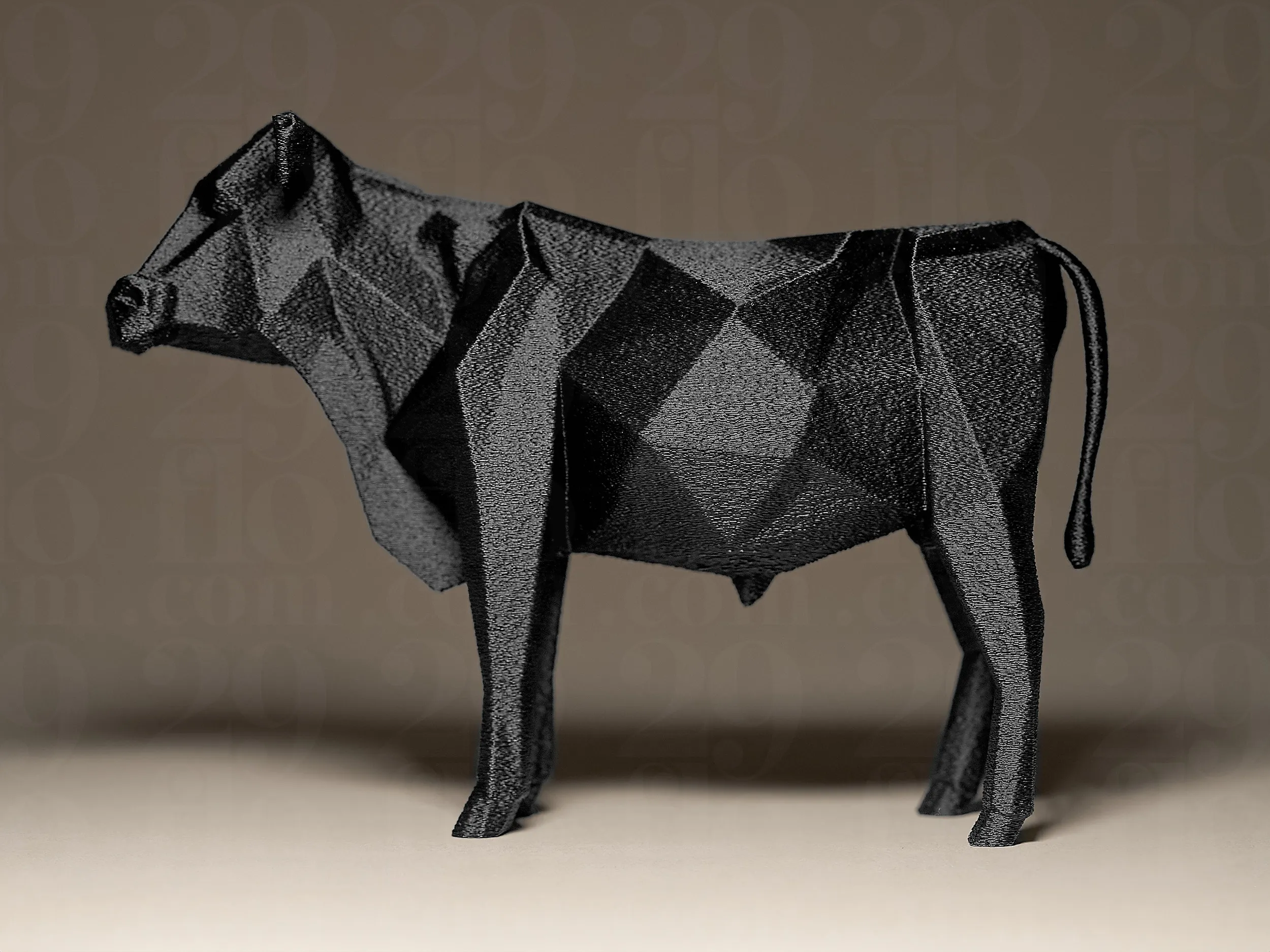 3D Printer Files | 3MF File | Geometric COW Figurine | Creality Cloud