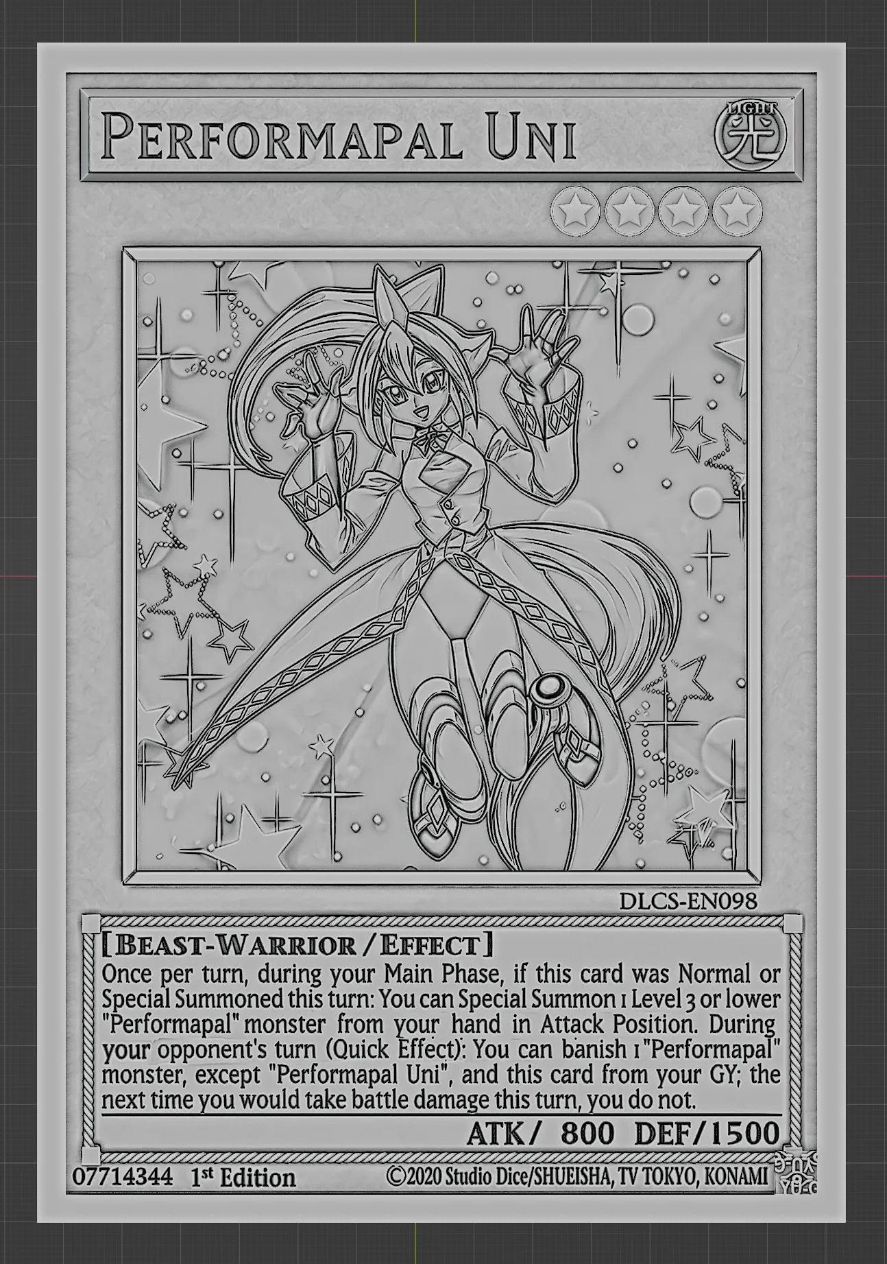 Other STL Download - PERFORMAPAL UNI - YU-GI-OH!by Wsonuchiha3D