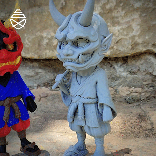 Characters & Creatures STL Download - Oni Chibiby PipeCox