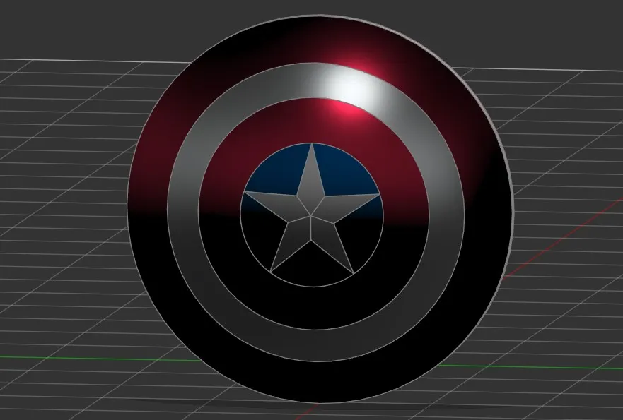 Captain America (Steve Rogers) Shield MCU | 3D modeller indir ...