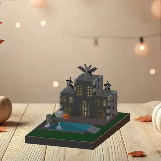 Board Games & Card Games STL Download - Haunted Mansion with ...