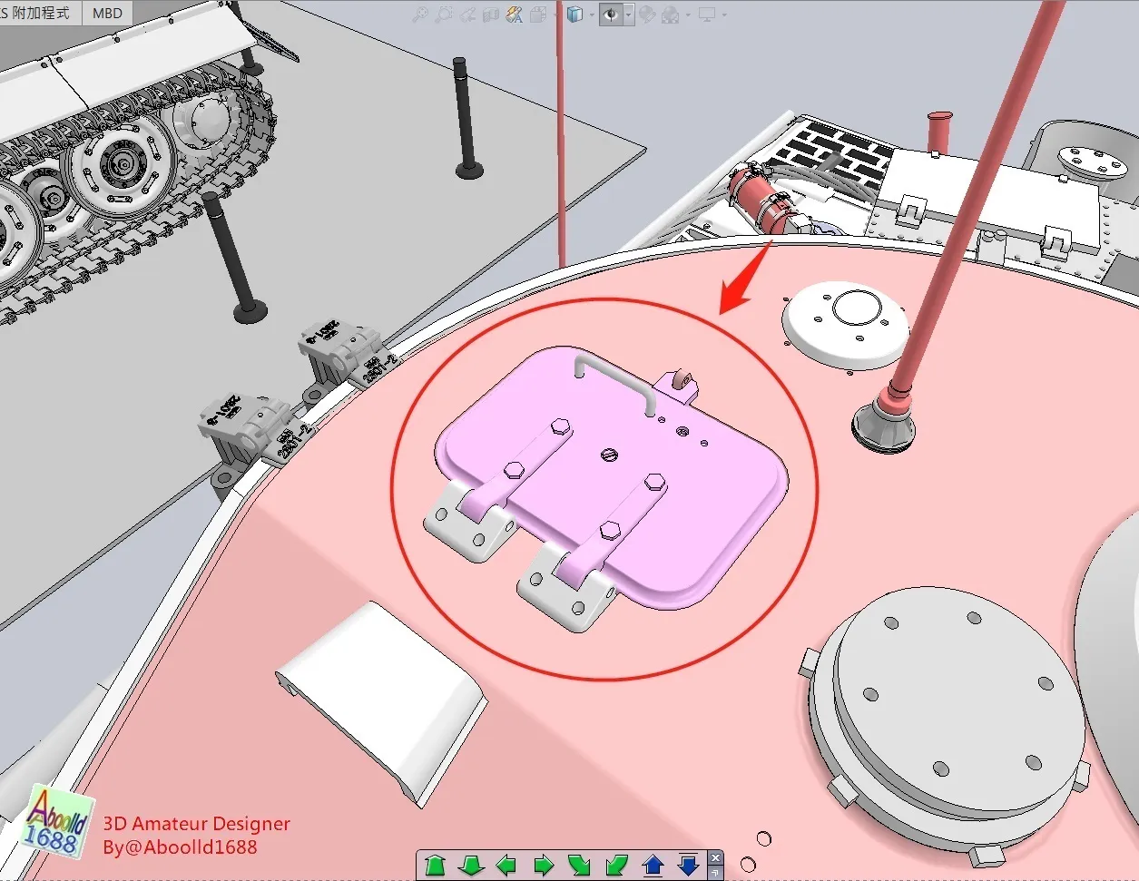 Vehicles & Machinery STL Download - Tiger tank late hatches for loader ...