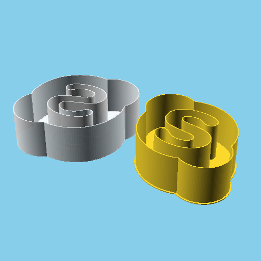 Skype Logo, nestable box (v1) | 3D models download | Creality Cloud