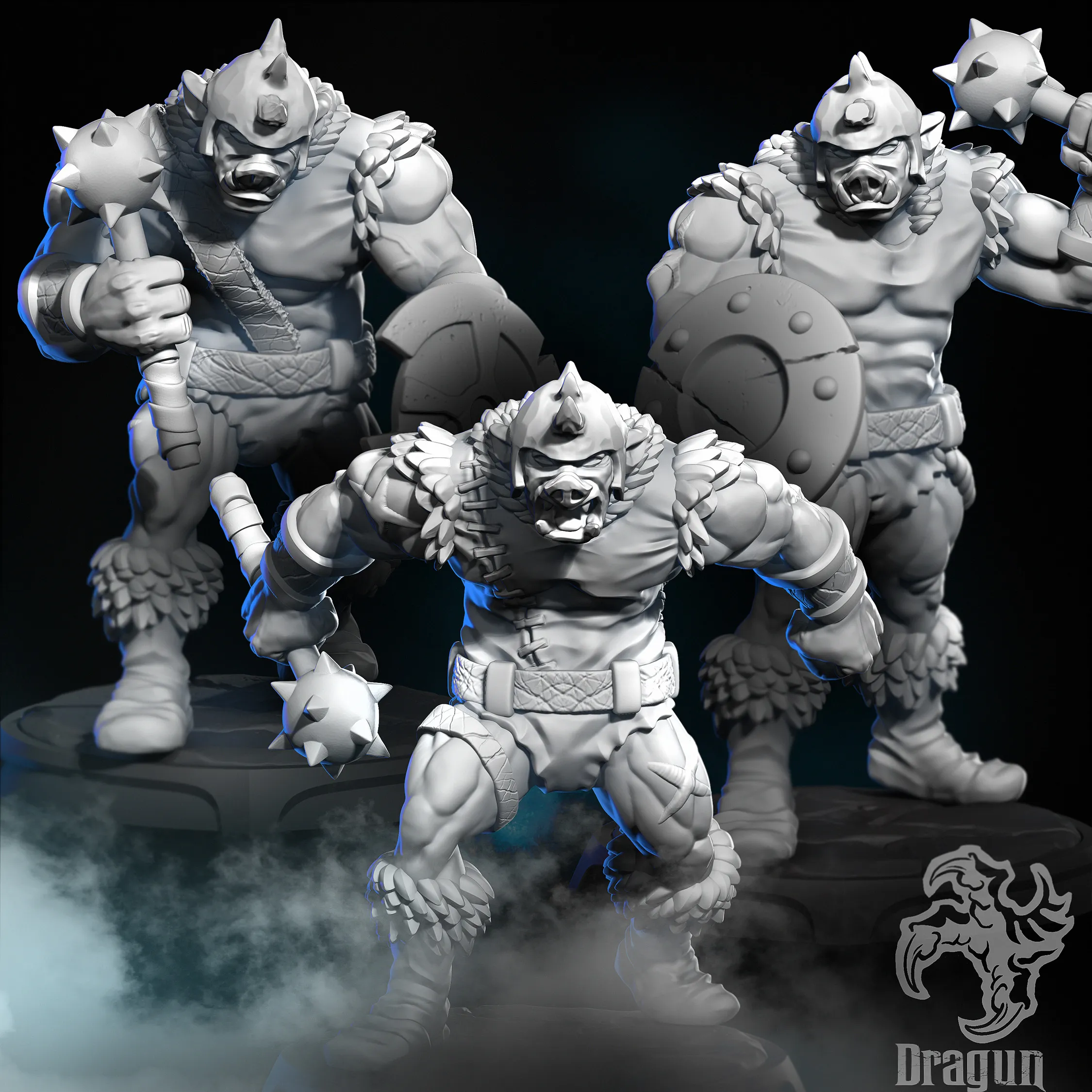 Orcs 1, 2 and 3 | 3D models download | Creality Cloud