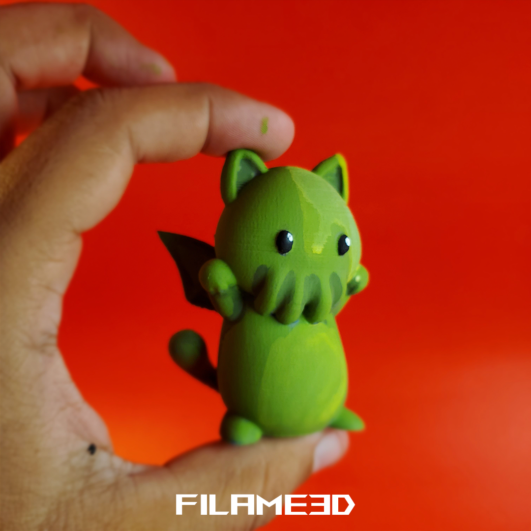 CTHULHU CAT KITTEN/ PRINT IN PLACE /EASY PRINT | 3D models download ...