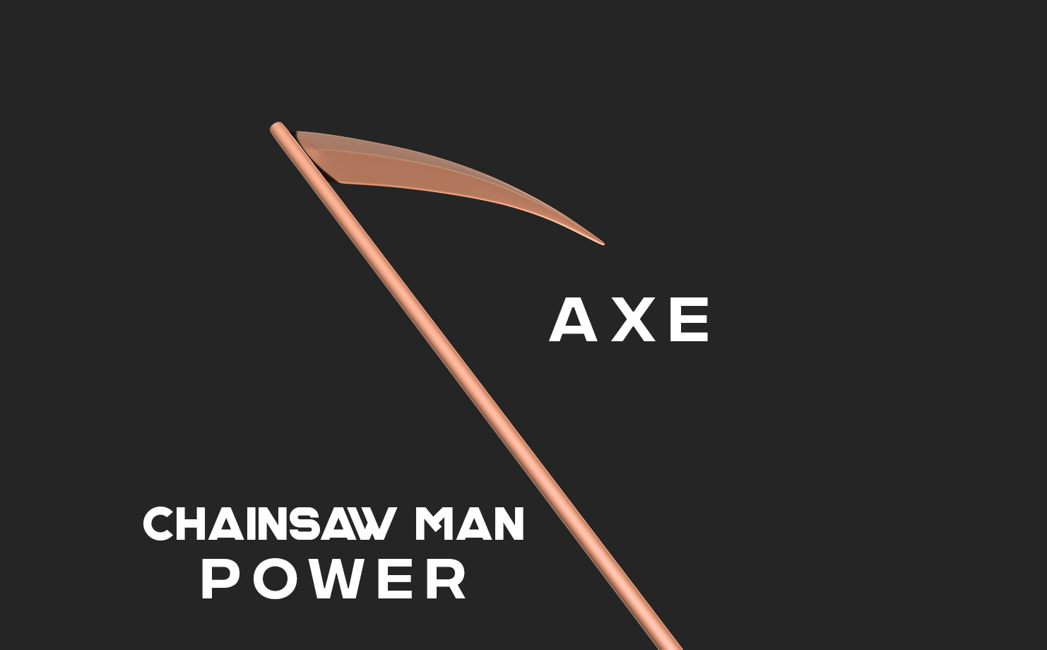 Chainsaw man power axe 3D print model | 3D models download | Creality Cloud
