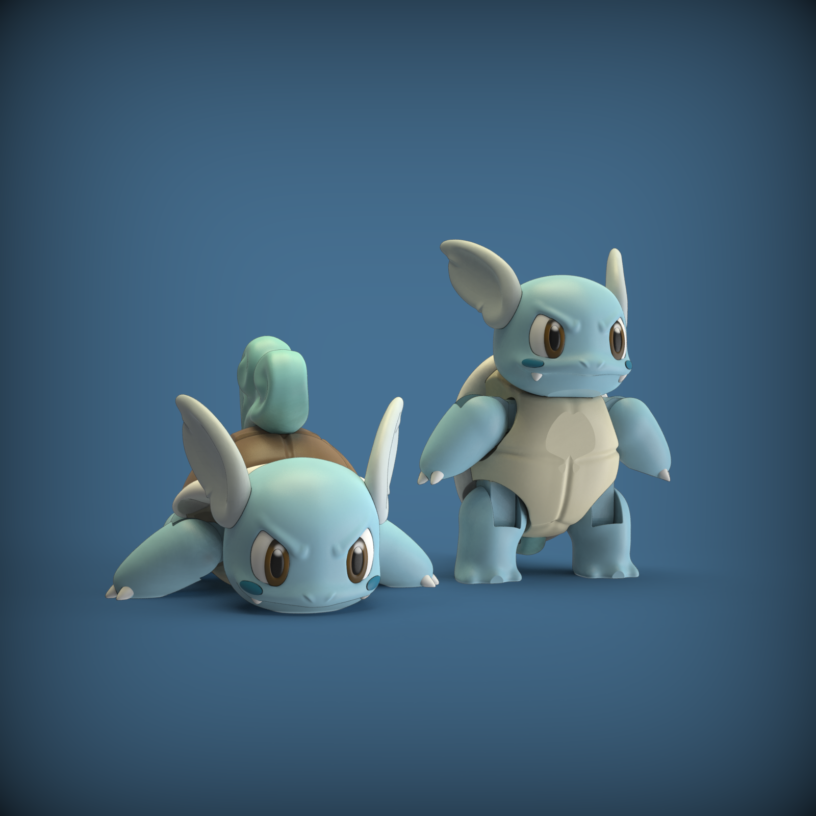 WARTORTLE ARTICULATED | 3D models download | Creality Cloud
