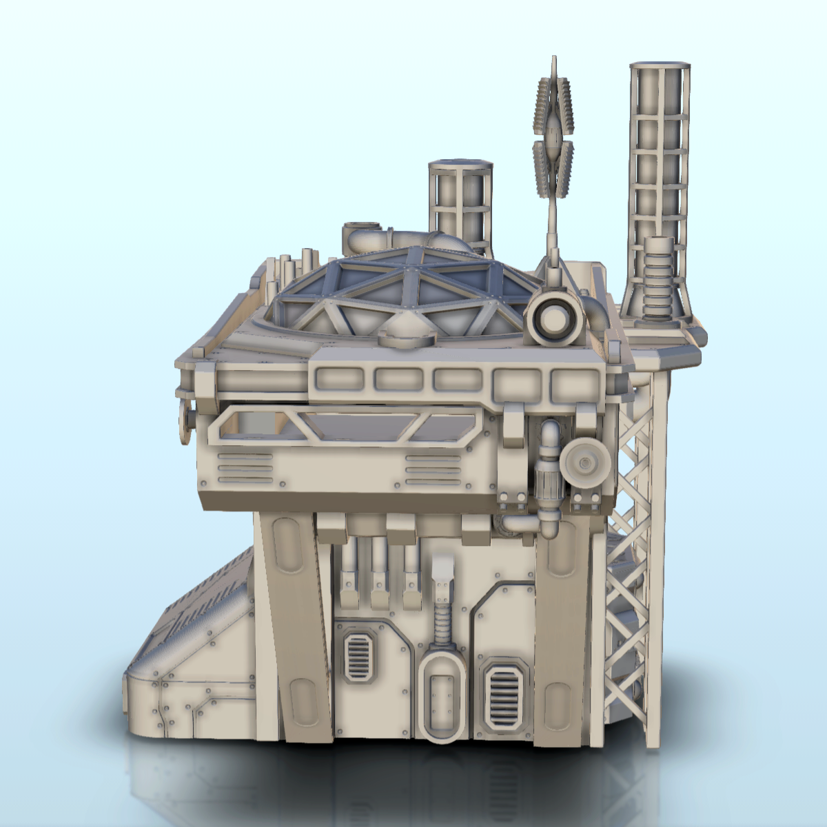 Sci-Fi outpost overhang - Terrain Scifi Science fiction SF | 3D models ...