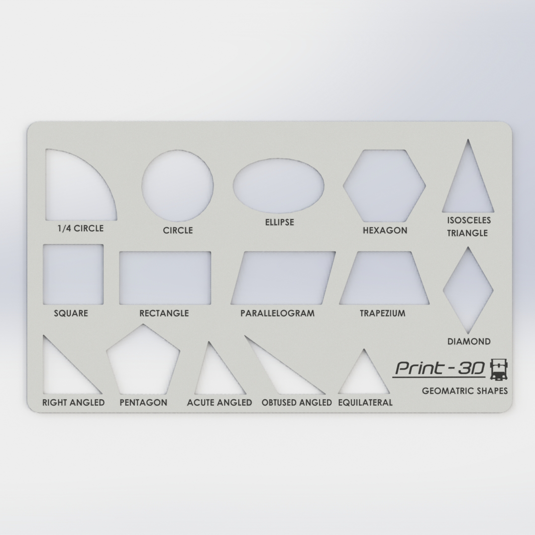 Geomatric Shapes - Drawing Template | 3D models download | Creality Cloud