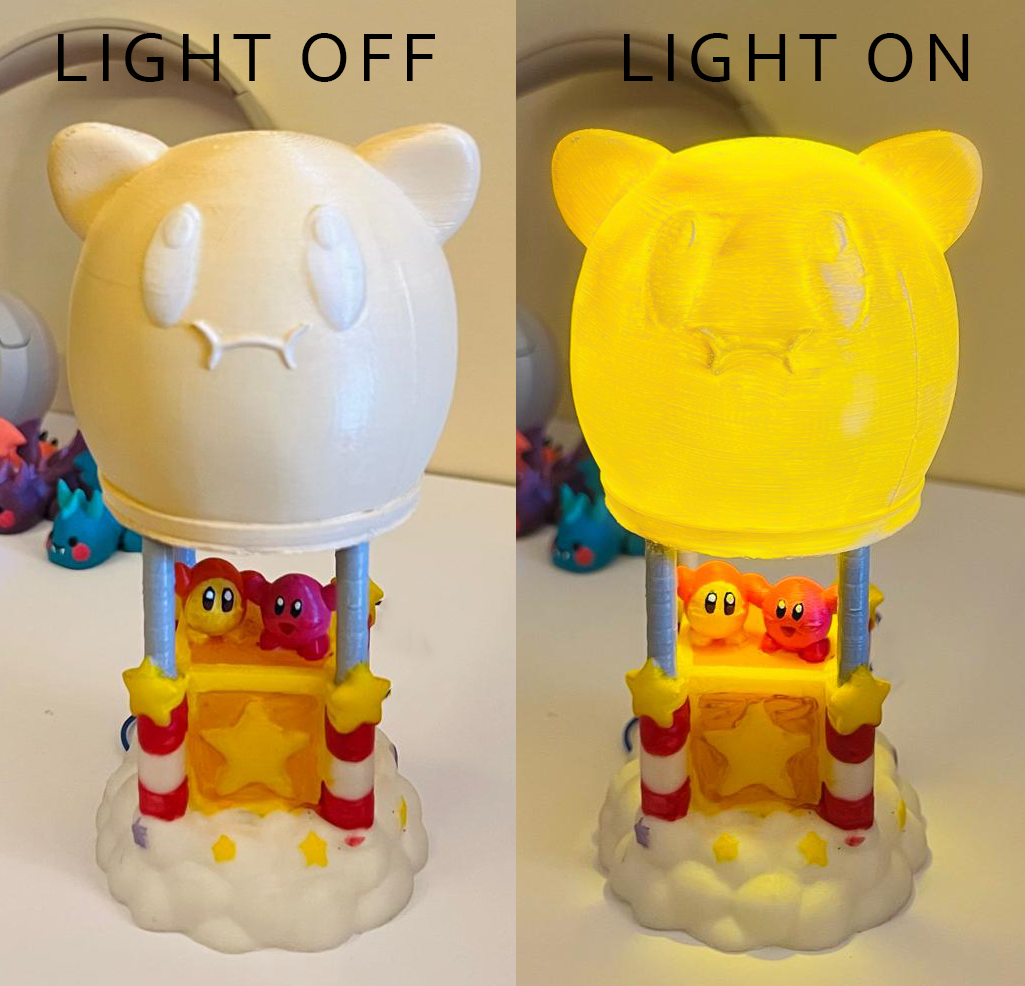 Kirby and Waddle Dee in a whimsical hot air balloon | 3D models ...