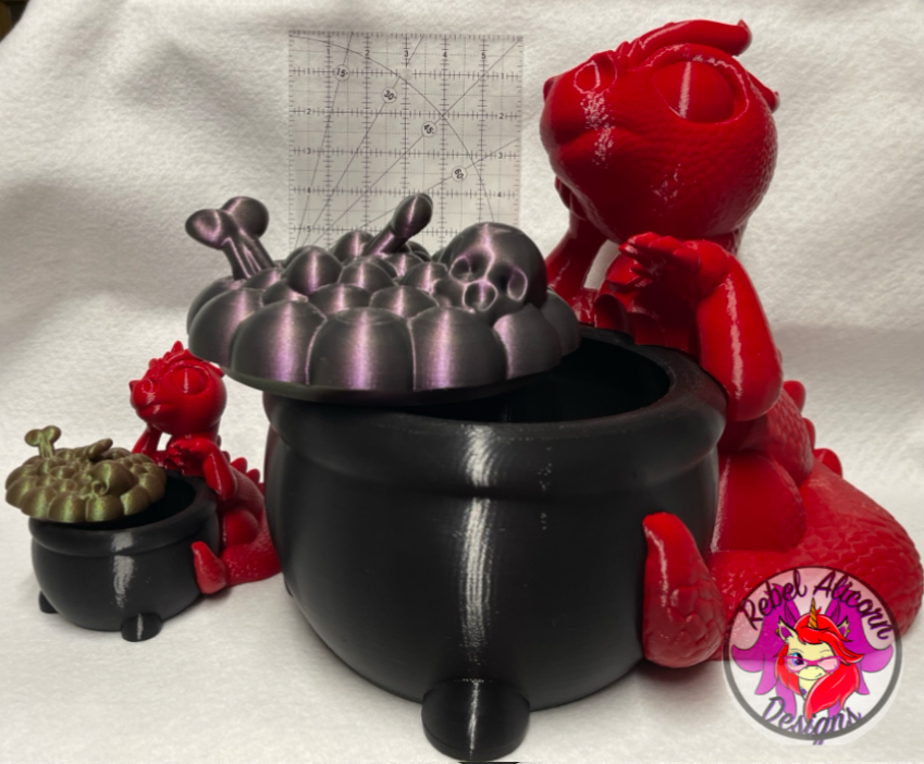 Dragon Cauldron Candy Dish | 3D models download | Creality Cloud