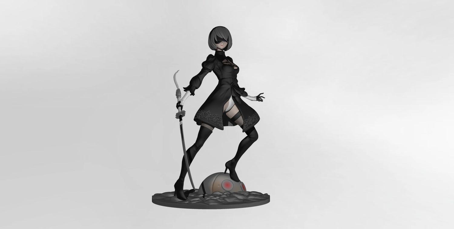 2B from nier automata | 3D models download | Creality Cloud