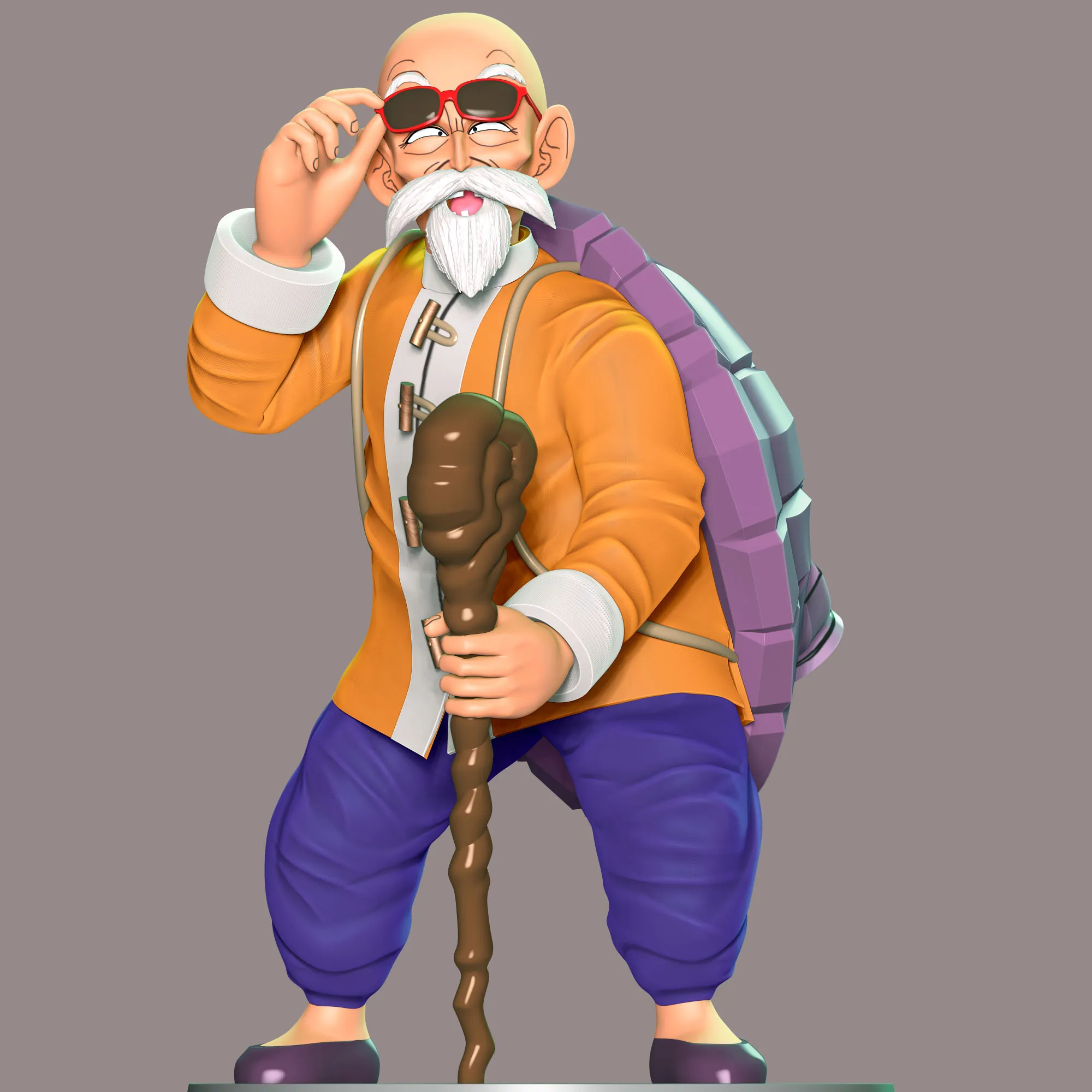 Characters & Creatures STL Download - Master Roshi - Dragon Ballby ...