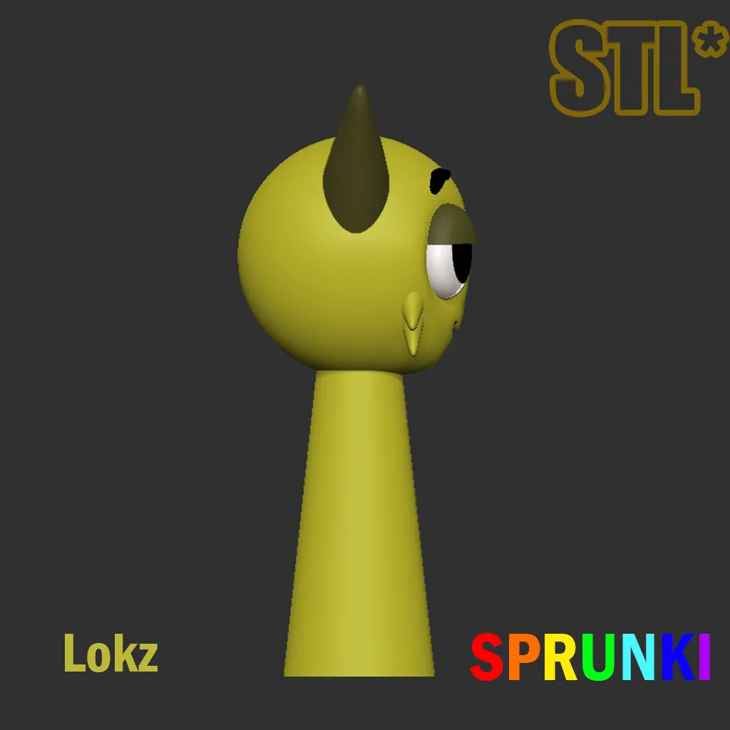 Characters & Creatures STL Download - Sprunki 3D Incredibox Lokz ...