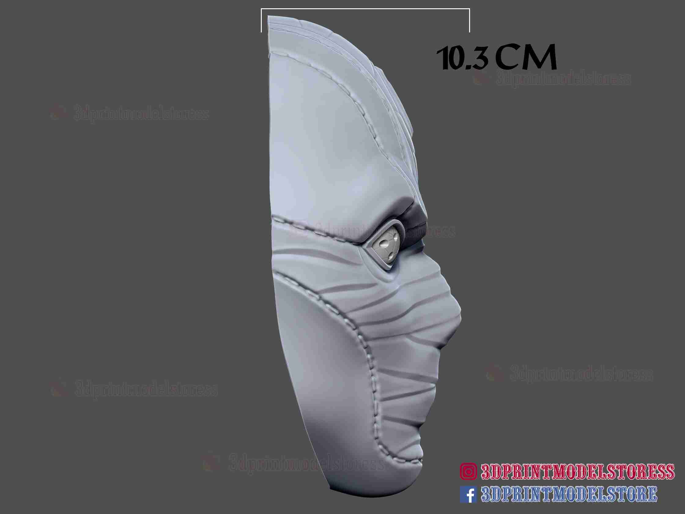 Moon Knight Mask - Marvel Comics Cosplay - Halloween Costume | 3D ...