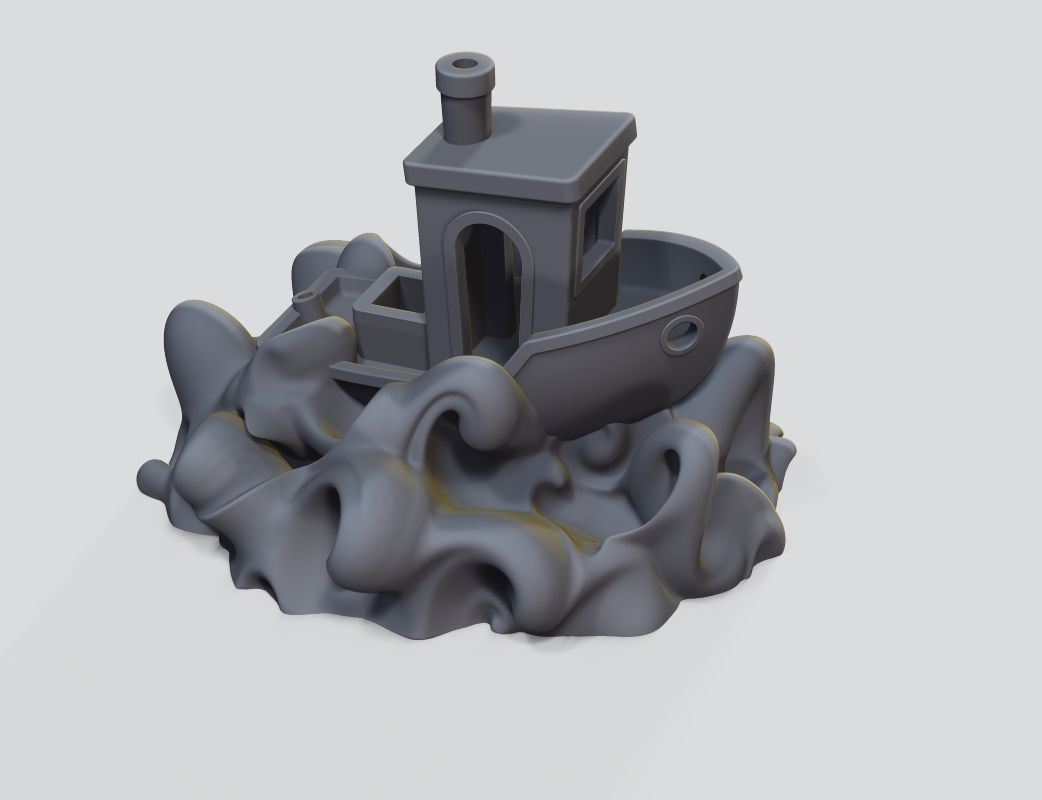 BENCHY WITH WAVES | 3D models download | Creality Cloud