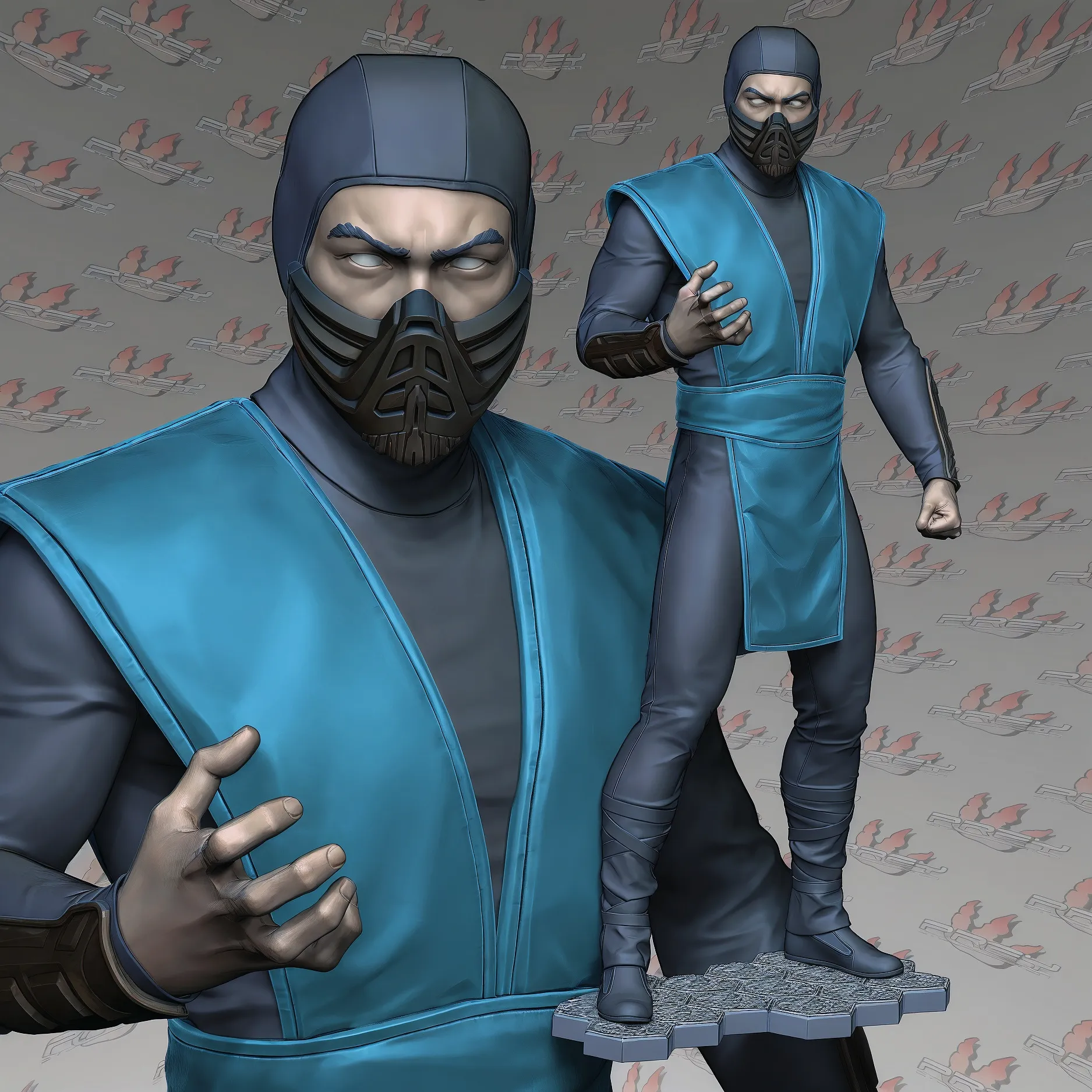 Characters & Creatures STL Download - SUB ZERO 1995by PREYstudio