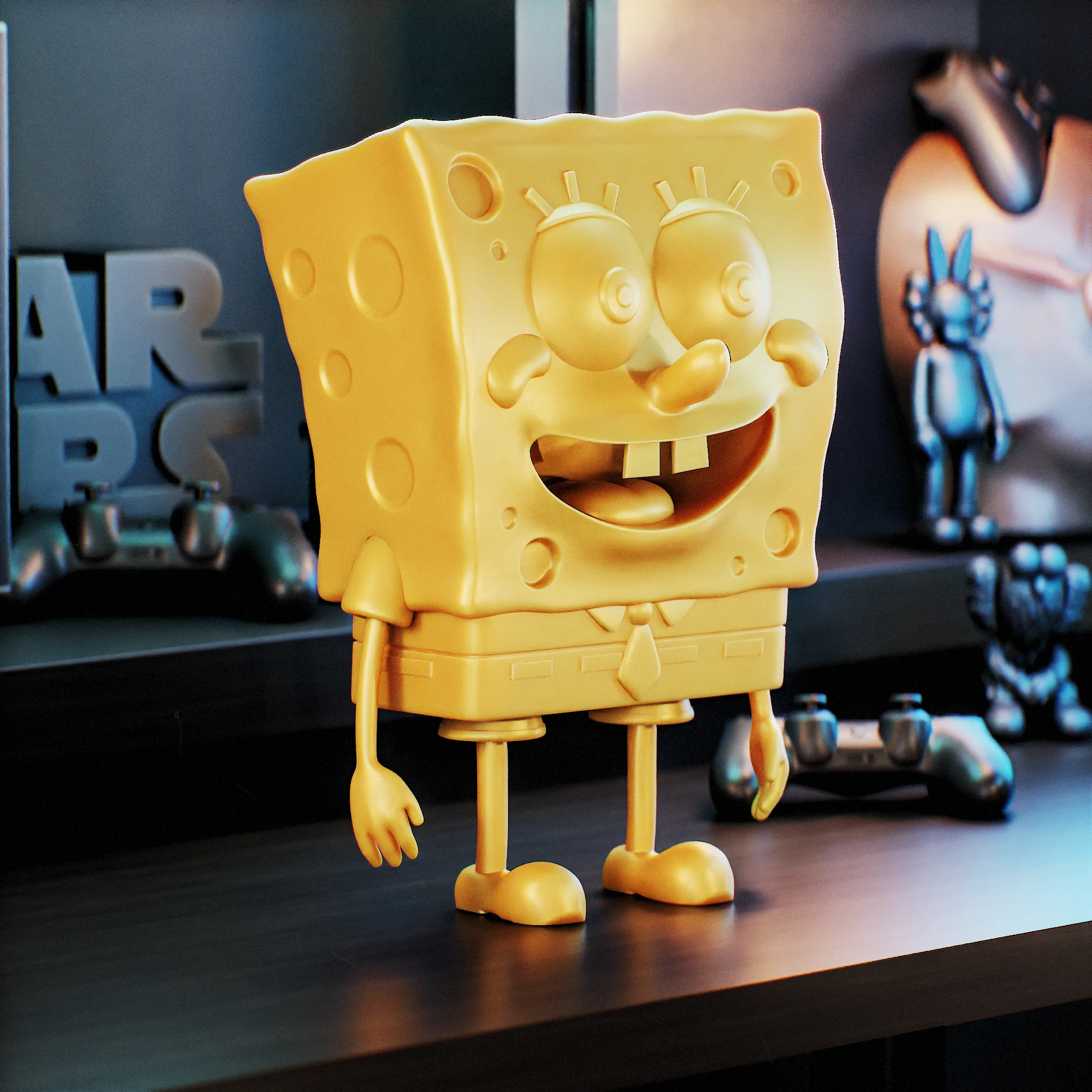 Characters & Creatures STL Download - Sponge Bob - Bob Esponjaby ...
