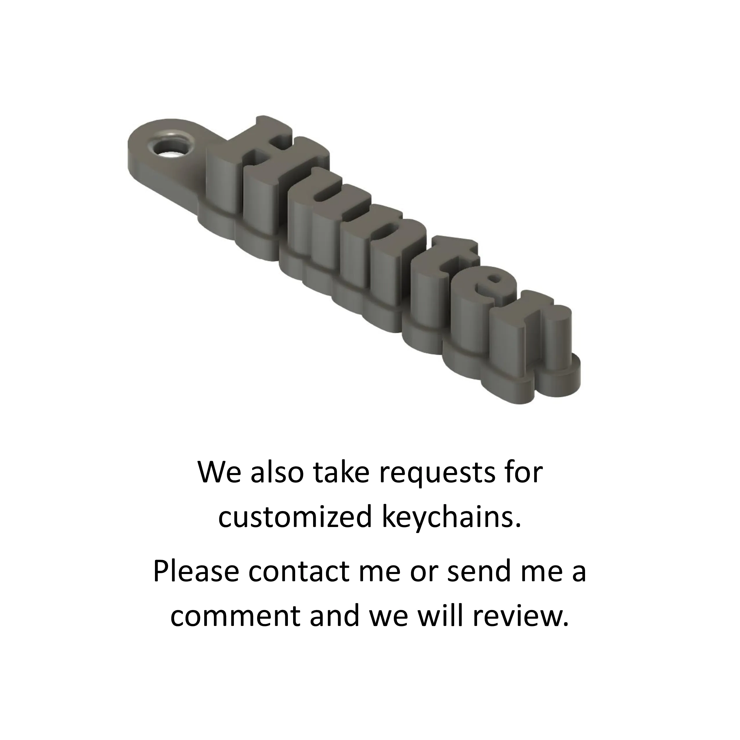 Personal Accessories STL Download - Hunter Keychain / Keyringby Trash ...