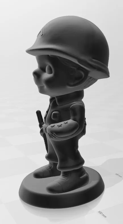 Characters & Creatures STL Download - Smiley Boy Statueby capnjim183