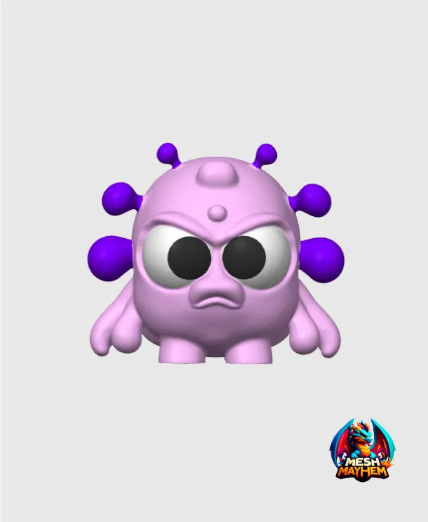 Characters & Creatures STL Download - Sprout Chibi Monsterby Mesh Mayhem