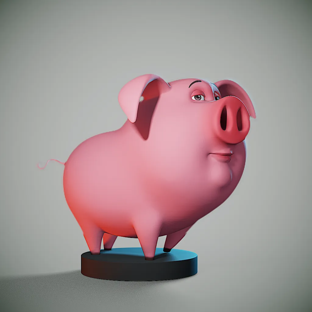 Game Props STL Download - NeZha Taibai Flying Pig - 哪吒by pop cg