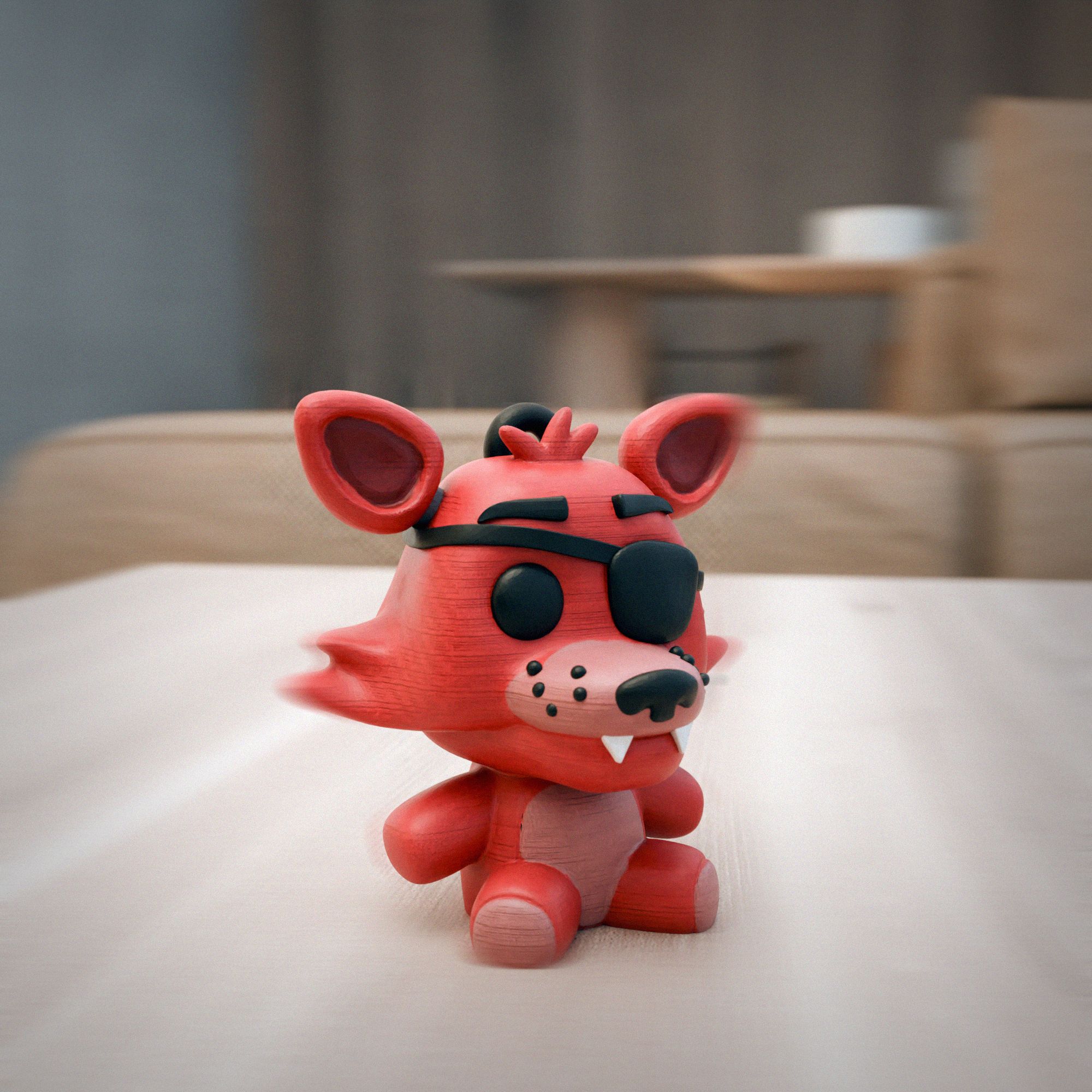 FOXY FIVE NIGHTS AT FREDDY'S KEYCHAIN | 3D models download | Creality Cloud