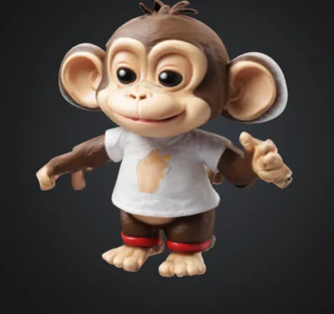 Characters & Creatures STL Download - cute monkeyby CuriuM