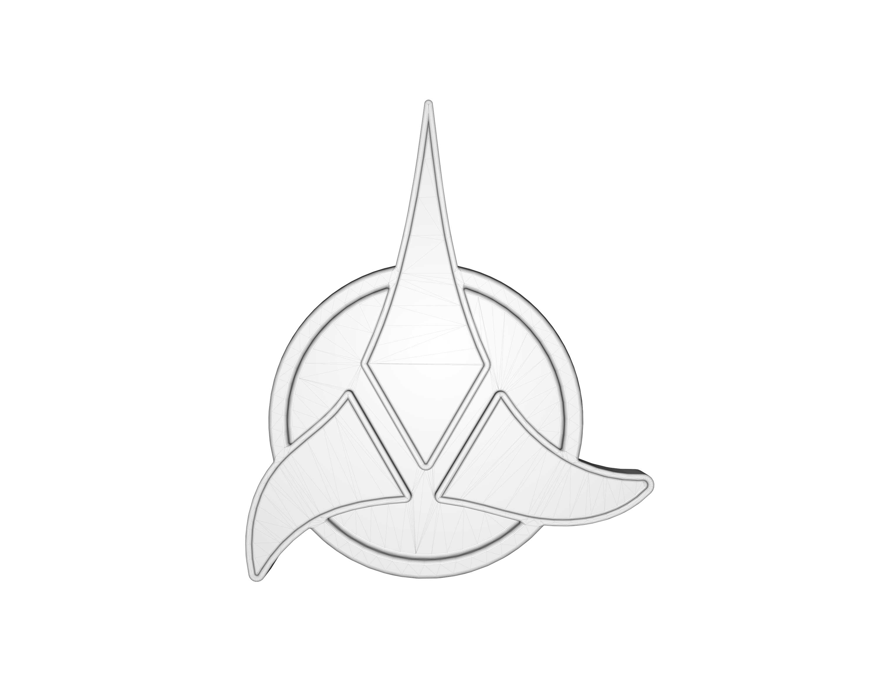 Star Trek Klingon Badge | 3D models download | Creality Cloud