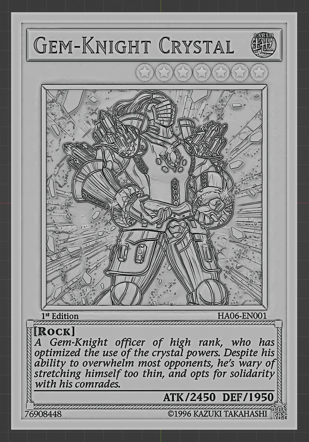 3D Printer Files | 3MF File | Gem-Knight Crystal - yu-gi-oh! | Creality ...