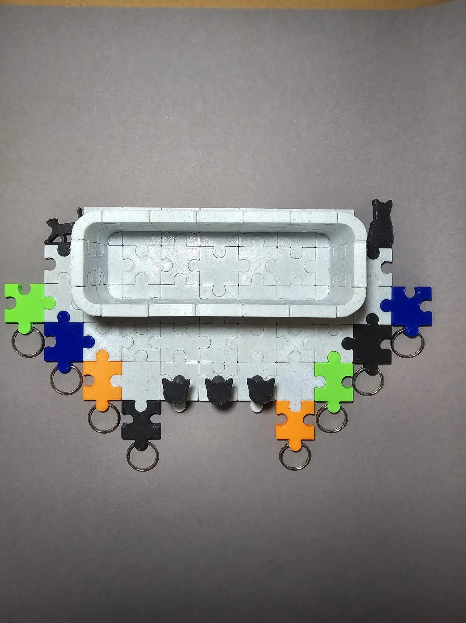 Modular puzzle key holder | 3D models download | Creality Cloud