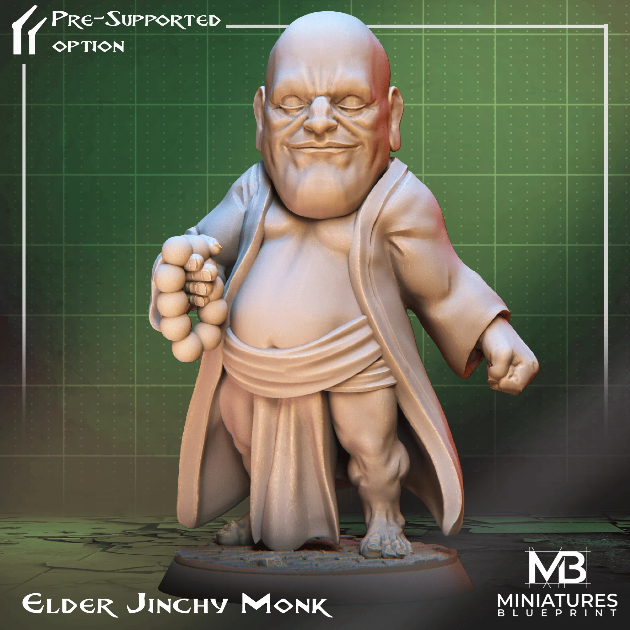 Characters & Creatures STL Download - Elder Jinchy Monkby Miniatures Blueprint
