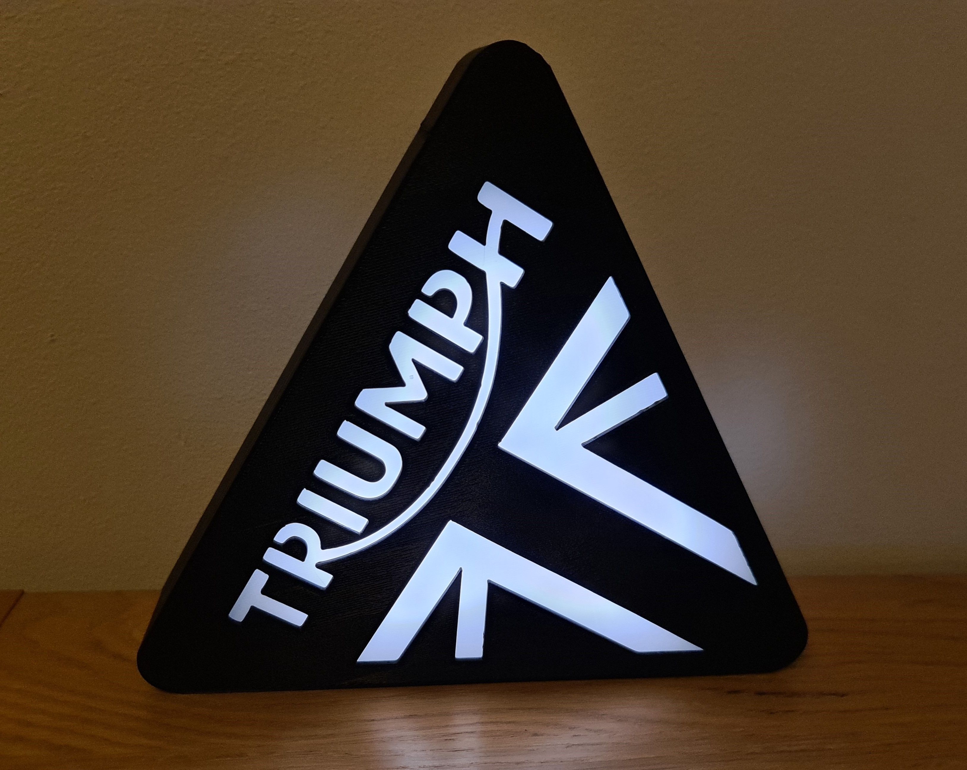 Triumph Motorcycles Biker LED Light Box Desk Wall Mounted | 3D models ...
