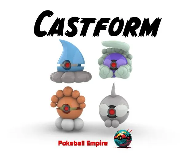 Pokeball 351 Castform 4 Forms | 3D models download | Creality Cloud