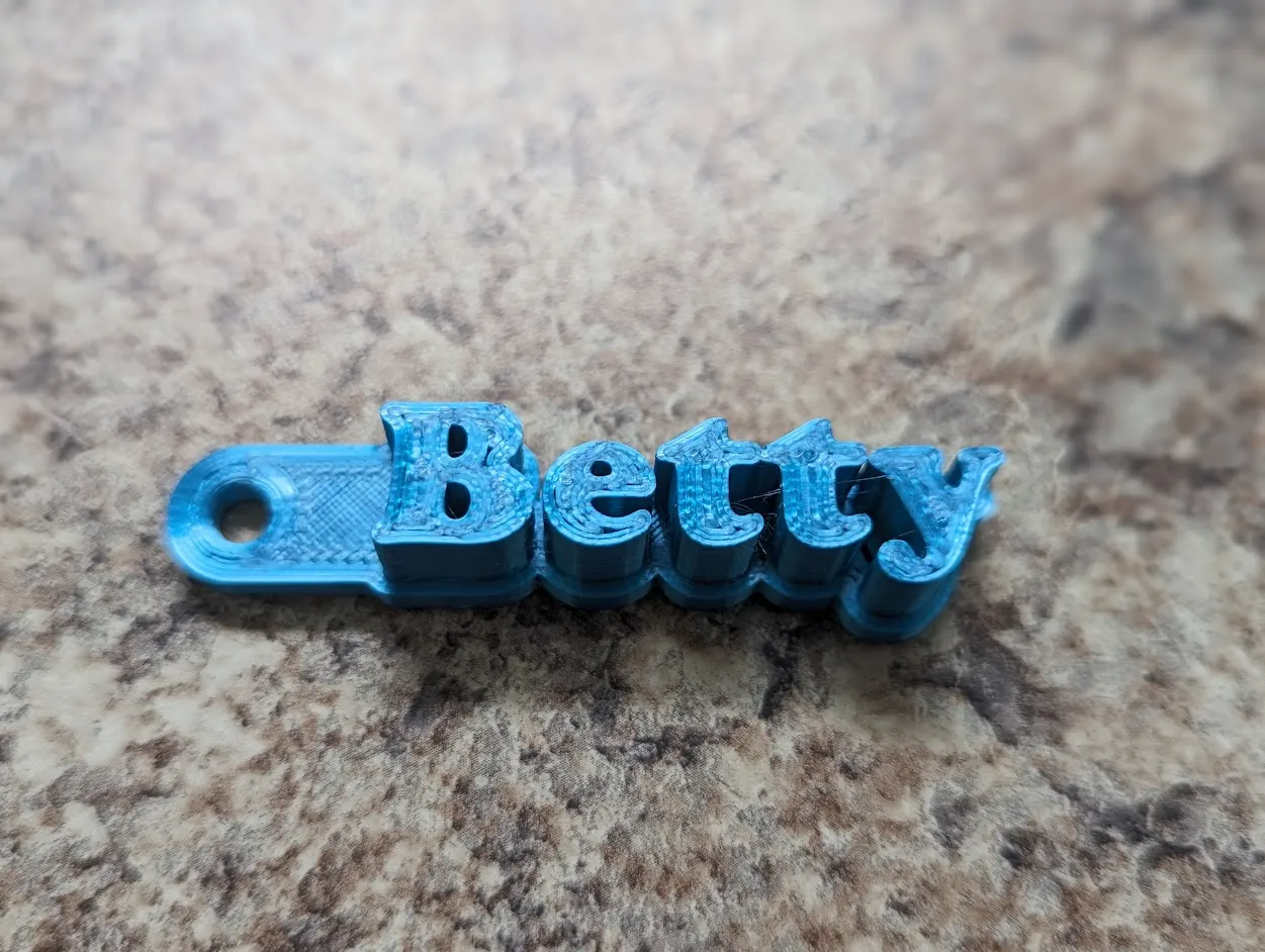 Jewelry & Accessories STL Download - Betty Keychainby Trash Can Guy