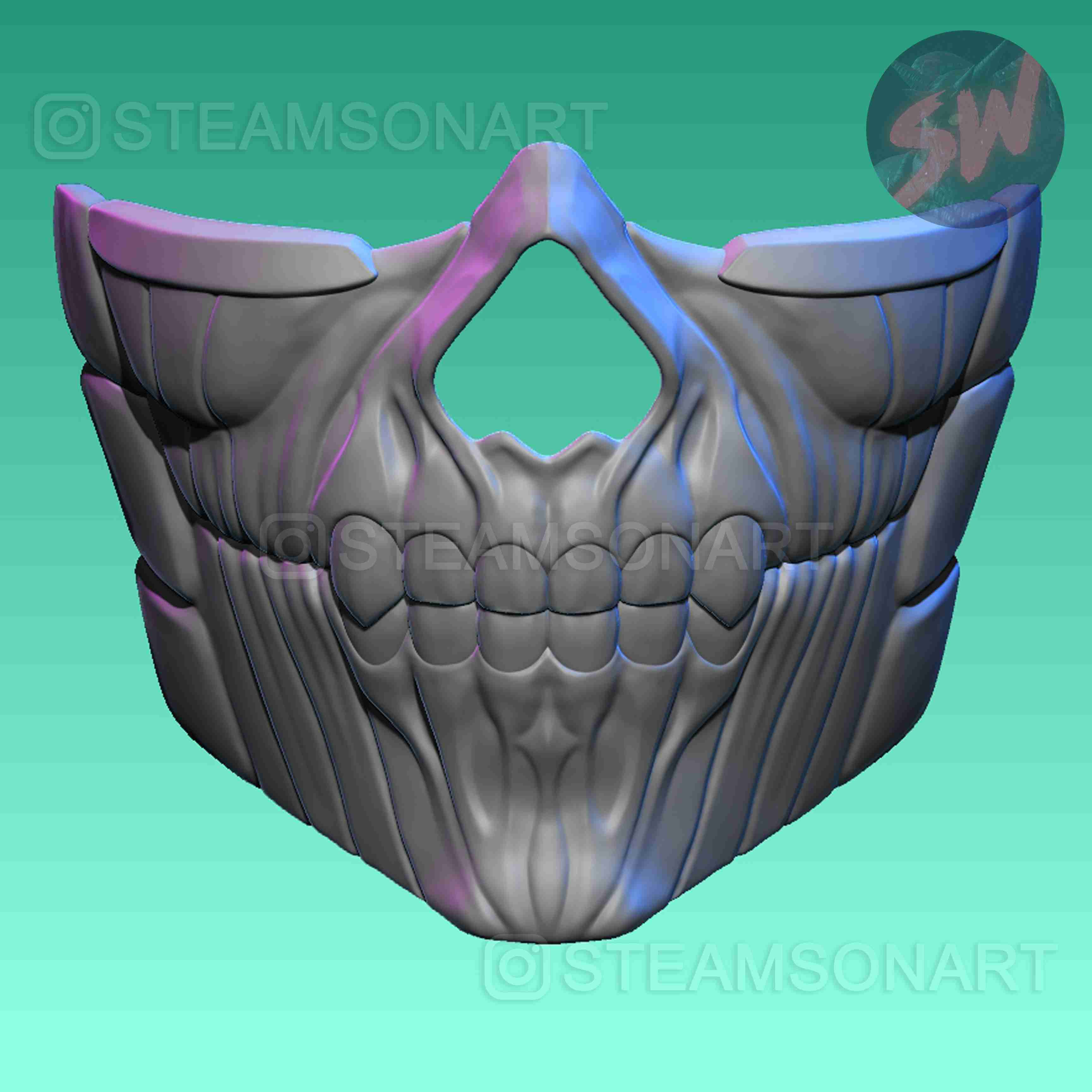 BLEACH Szayelaporro (Octava 8th Espada) Articulated Mask | 3D models ...