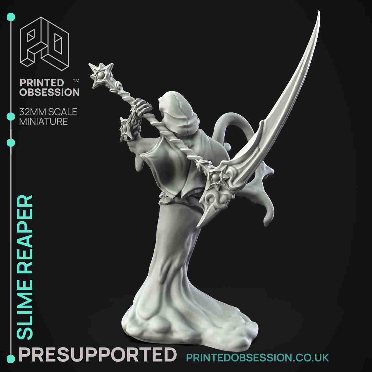 Slime Reaper - Humanoid Slime - PRESUPPORTED - 32mm Scale | 3D models ...